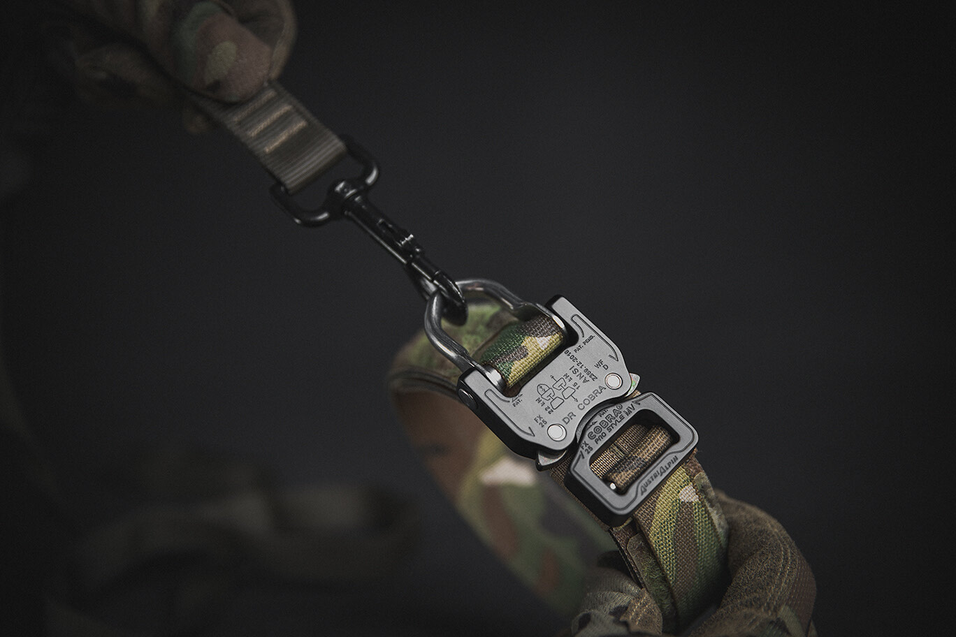 K9 Sentry Pro - Tactical Dog Collar COBRA® V-Ring Buckle | LOF Defence