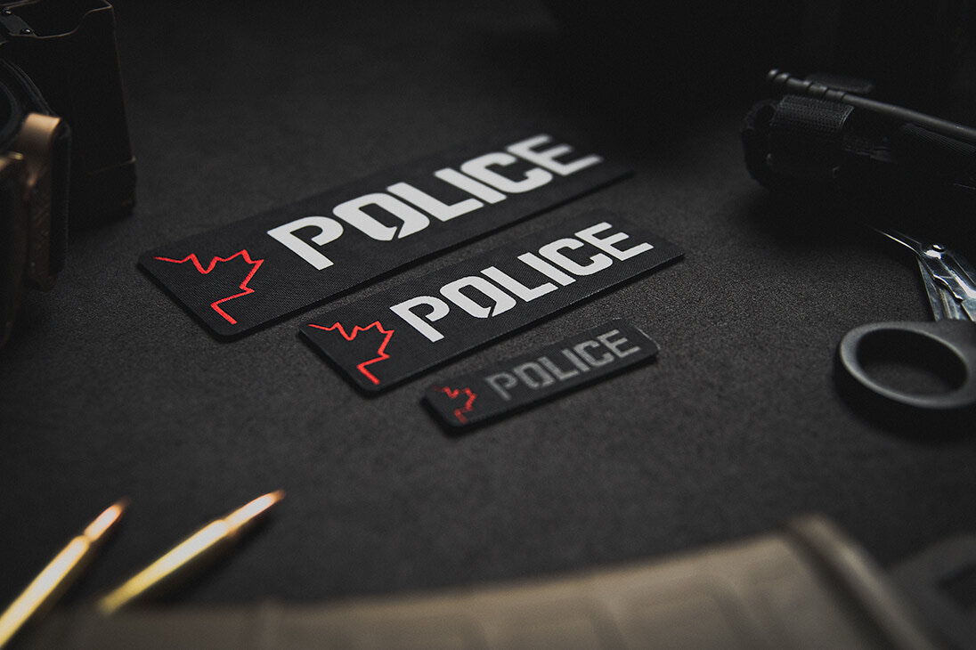 POLICE Leaf Patches - Made In Canada | LOF Defence