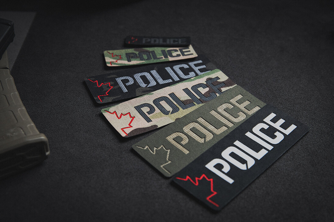 POLICE Leaf Patches - Made In Canada | LOF Defence