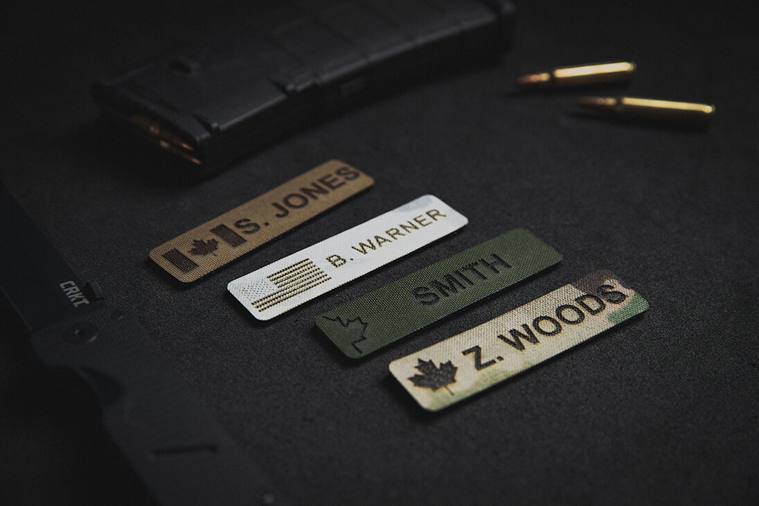 Battle Worn Name Tag Patch – Custom Engraved ID | LOF Defence