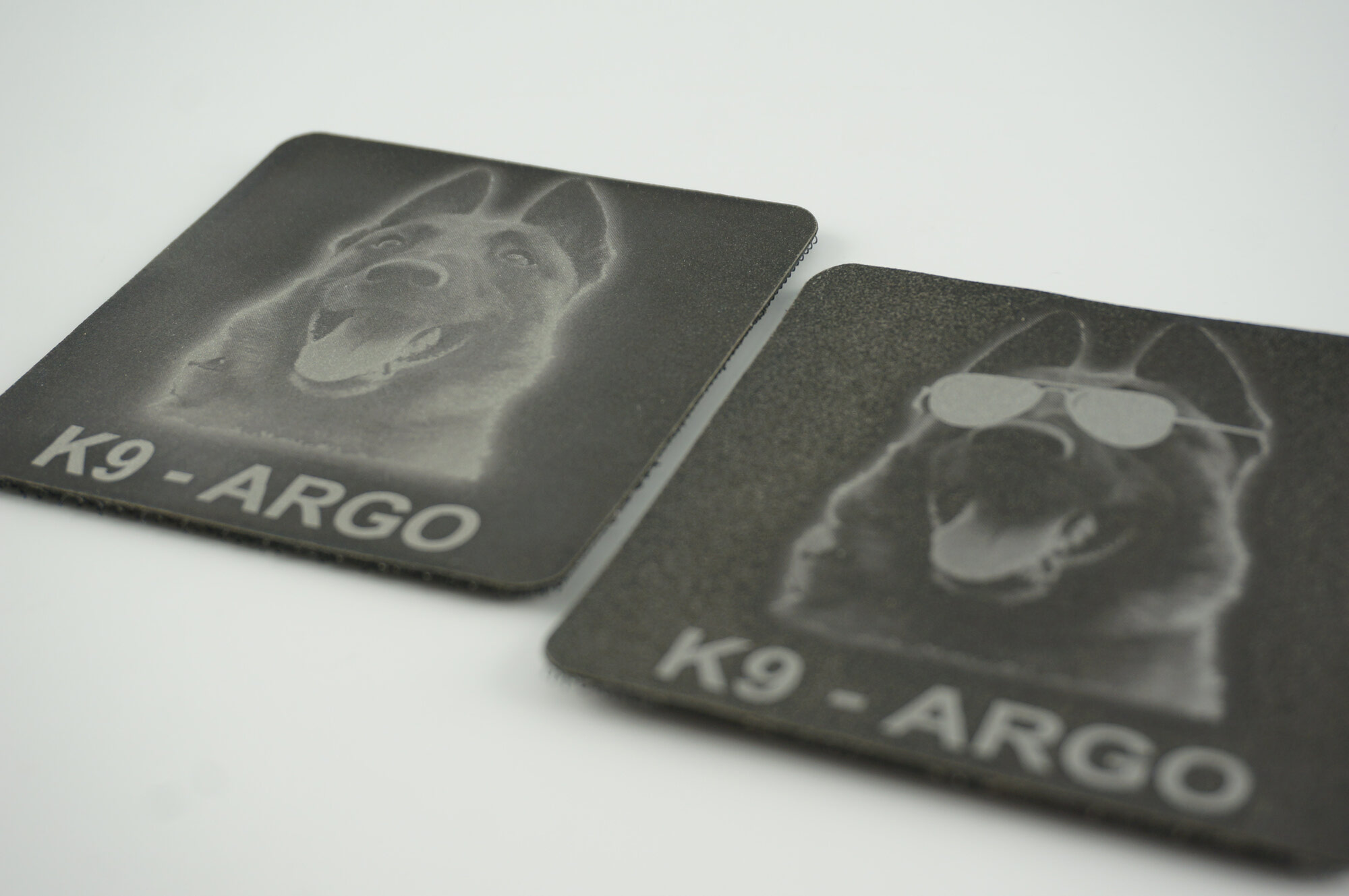 Custom K9 Portrait Patch – Reflective Velcro ID (4"x4") | LOF Defence