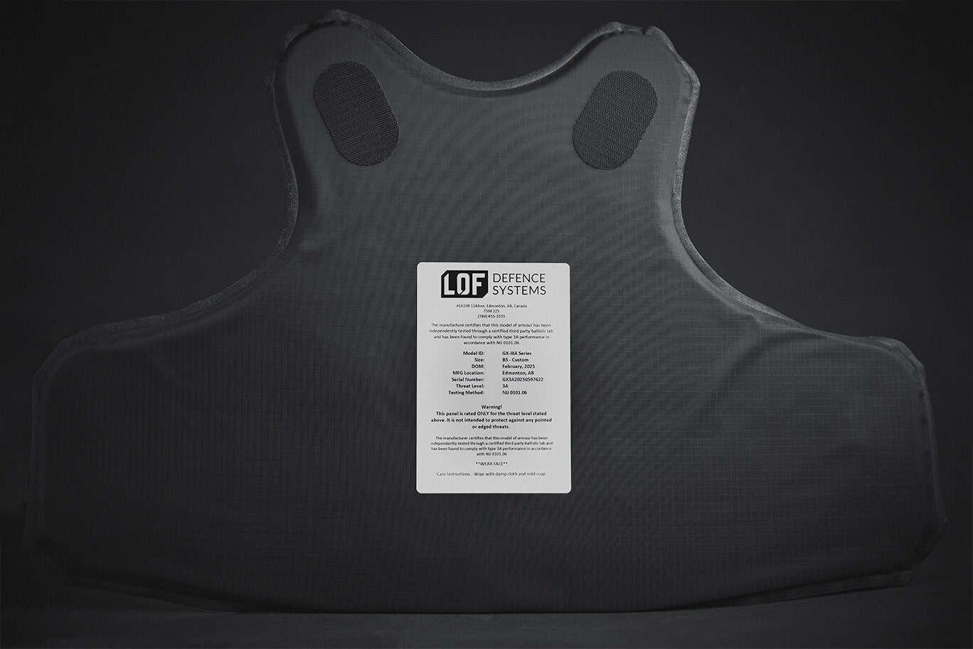 GX Ballistic Soft Body Armour - Lightweight & Flexible | LOF Defence